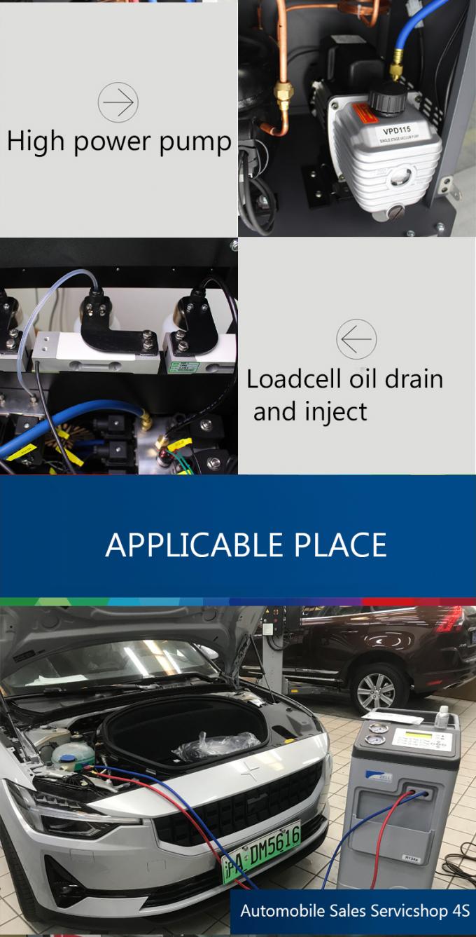 ZELL 1234YF AC Machine Refrigerant Recycling Car AC Service Station
