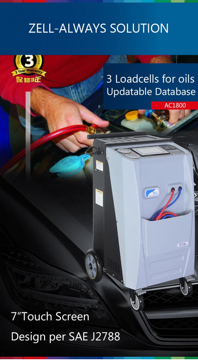 14.3L Auto AC Freon Recovery System Refrigerant Recycle And Recharge ...